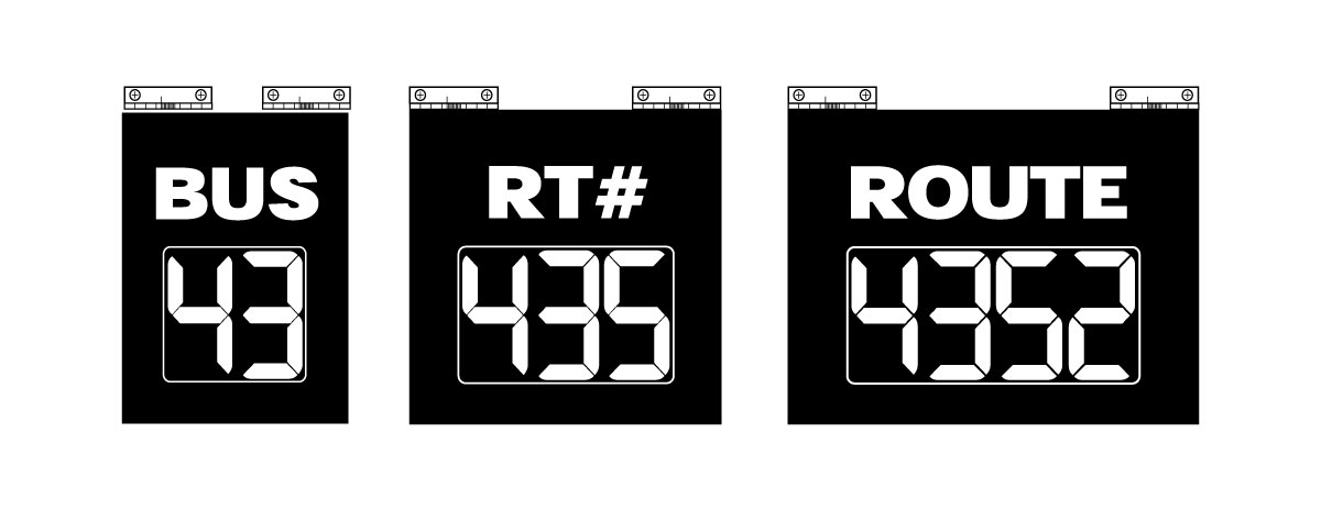 Bus Route Sign